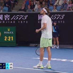 Watch As A Seagull Disturbs Stefanos Tsitsipas While On Serve At Key
