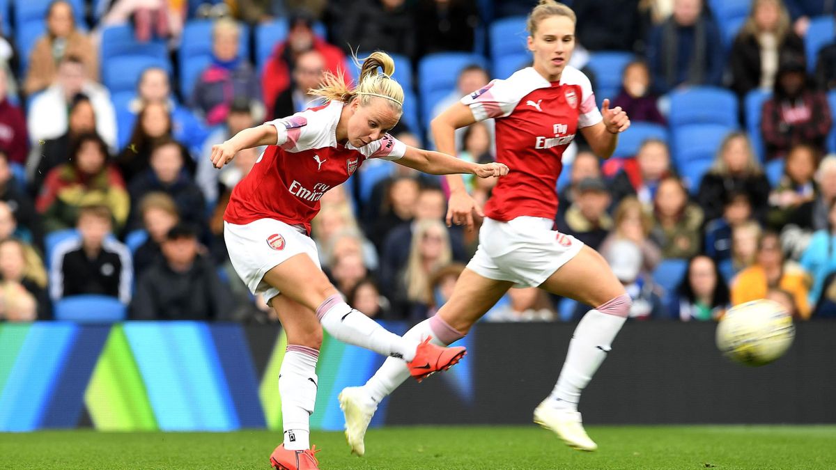 Arsenal crowned WSL champions after thrashing Brighton - TNT Sports