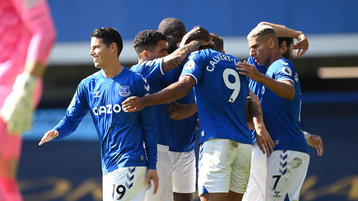 Calvert Lewin hits hat trick and James shines as Everton hit five past ten man West Brom TNT Sports