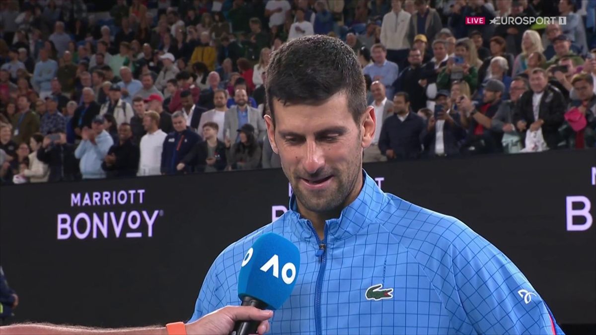 Novak Djokovic wows with round-the-net winner after 'Come on Roger ...