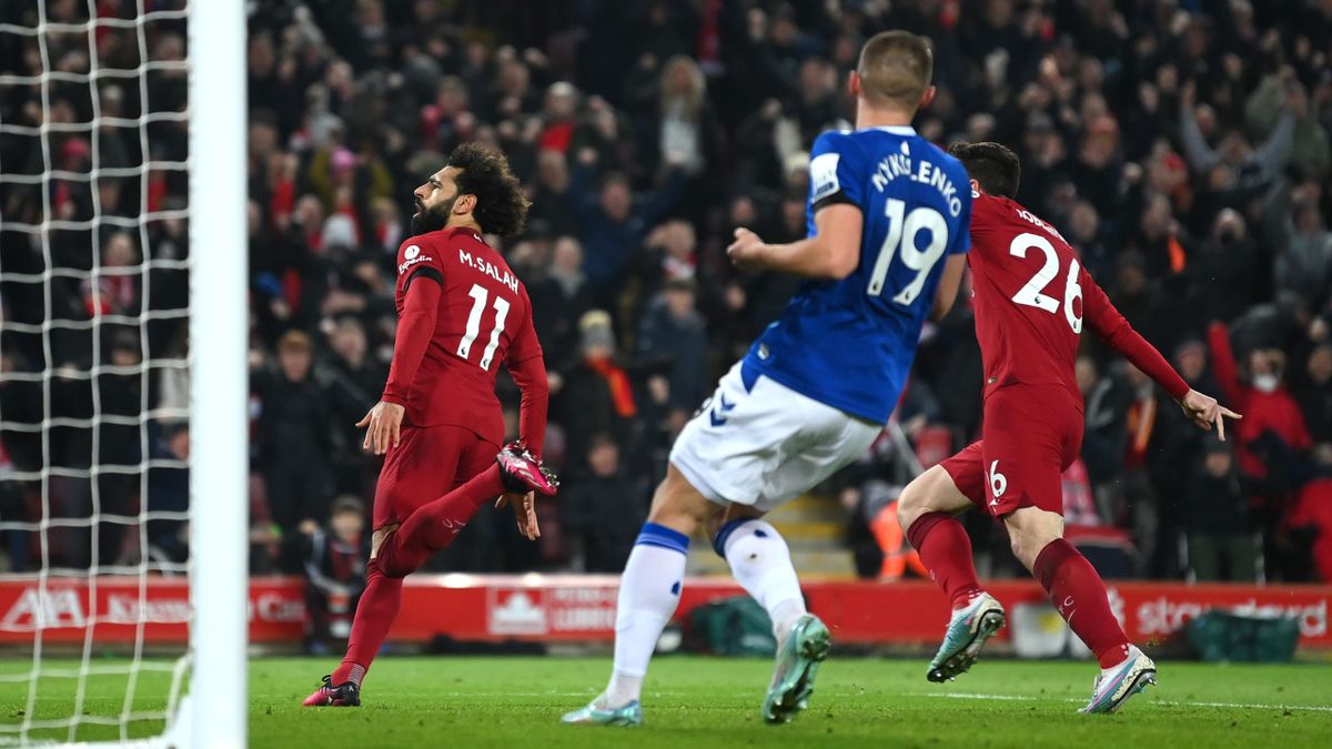 Liverpool 2-0 Everton: Mohamed Salah ends drought as Reds win derby to ...