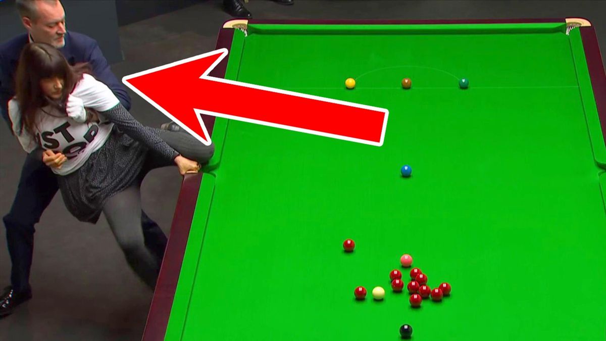 World Snooker Championship 2023 protest: Just Stop Oil activists invade ...