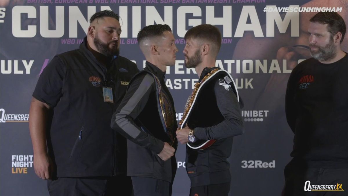 Jason Cunningham says war of words with Liam Davies gives him 'fire in ...