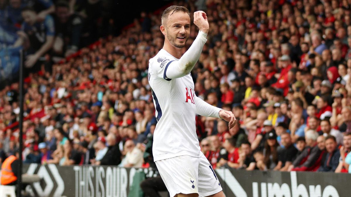Bournemouth 0-2 Tottenham: James Maddison opens Spurs account as Ange ...