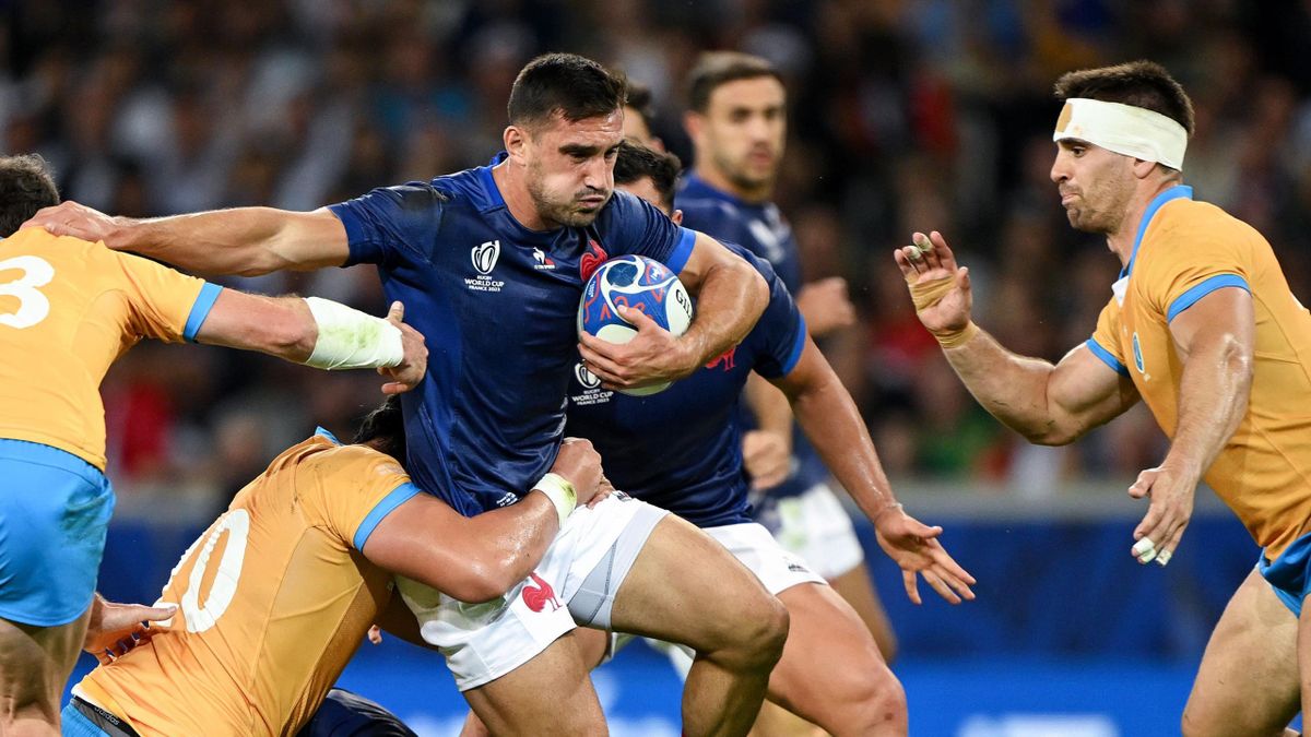 France 27-12 Uruguay: Rugby World Cup hosts overcome dogged South ...