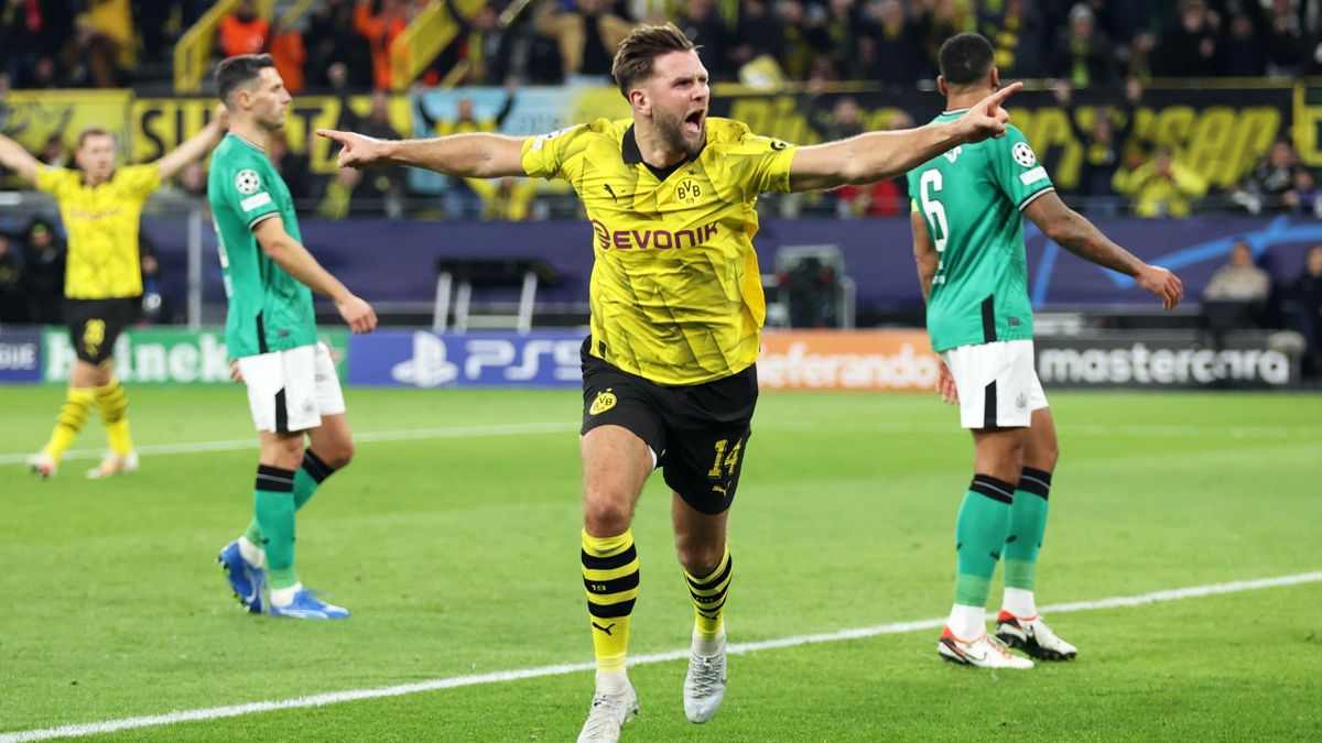 Borussia Dortmund 2-0 Newcastle United - Niclas Fullkrug and Julian ...