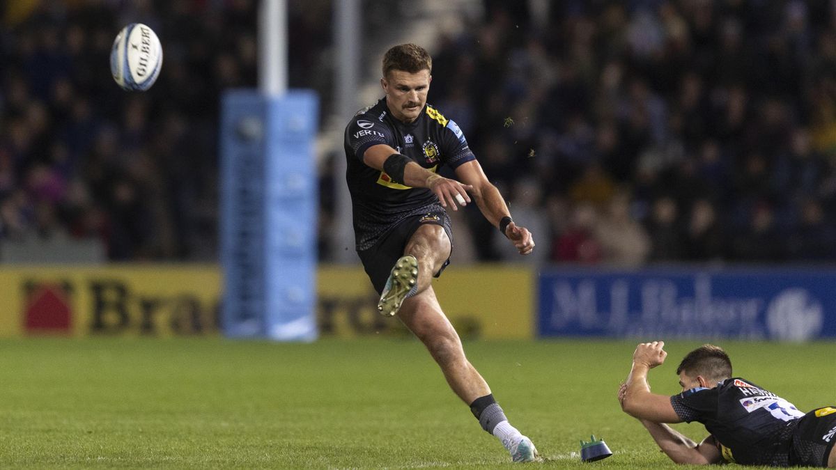 Exeter Chiefs 25-24 Gloucester Rugby - Henry Slade penalty seals ...