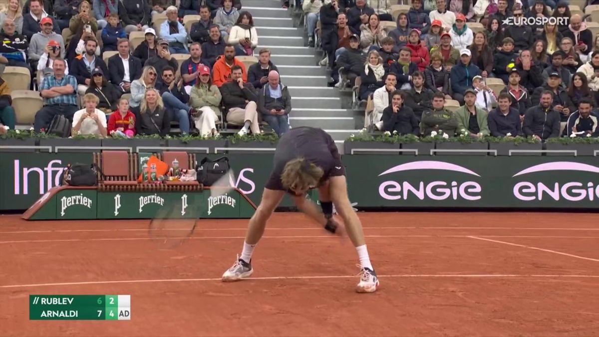 French Open: 'Frustration and Fury!' - Andrey Rublev 'completely loses ...