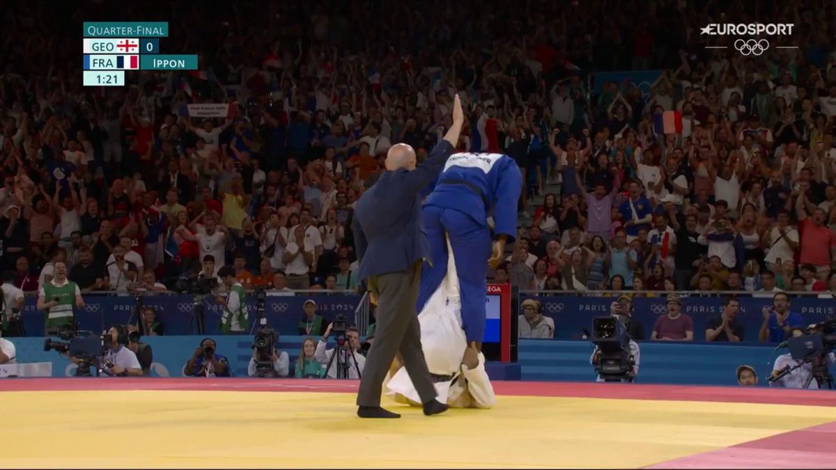 Paris 2024 Olympics: Teddy Riner wins 100kg+ judo gold medal, becoming ...