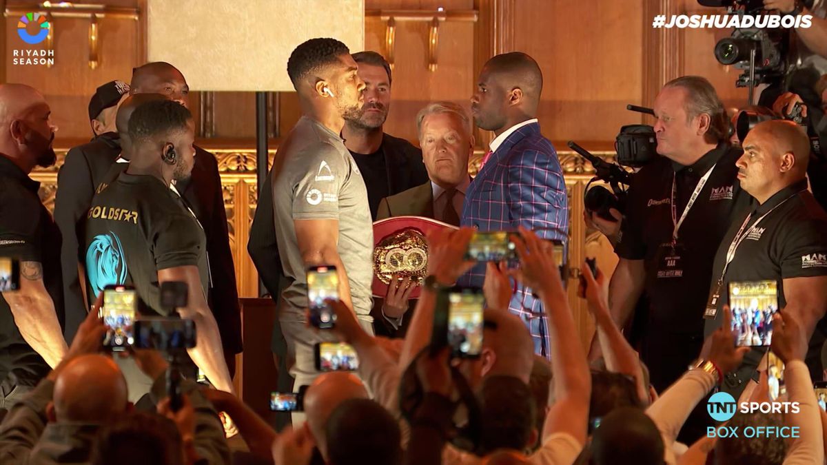 Anthony Joshua v Daniel Dubois - World heavyweight title fight weigh-in ...