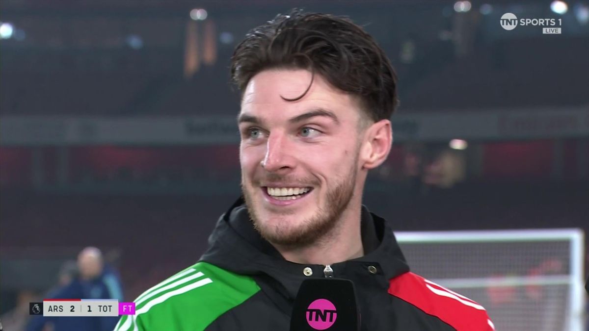 Declan Rice says Arsenal 'unlucky' not to score 10, enjoyed 'pure ...