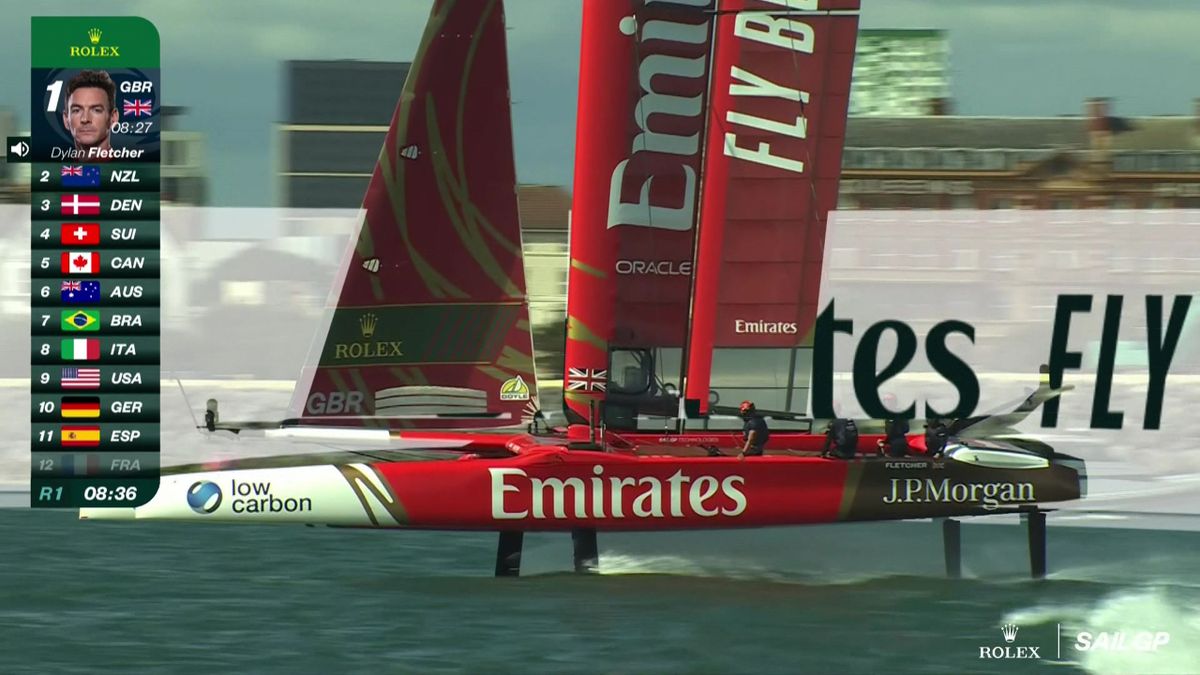 Watch as 'rogue' spectator boat sparks shock 'pile-up' with SailGP ...