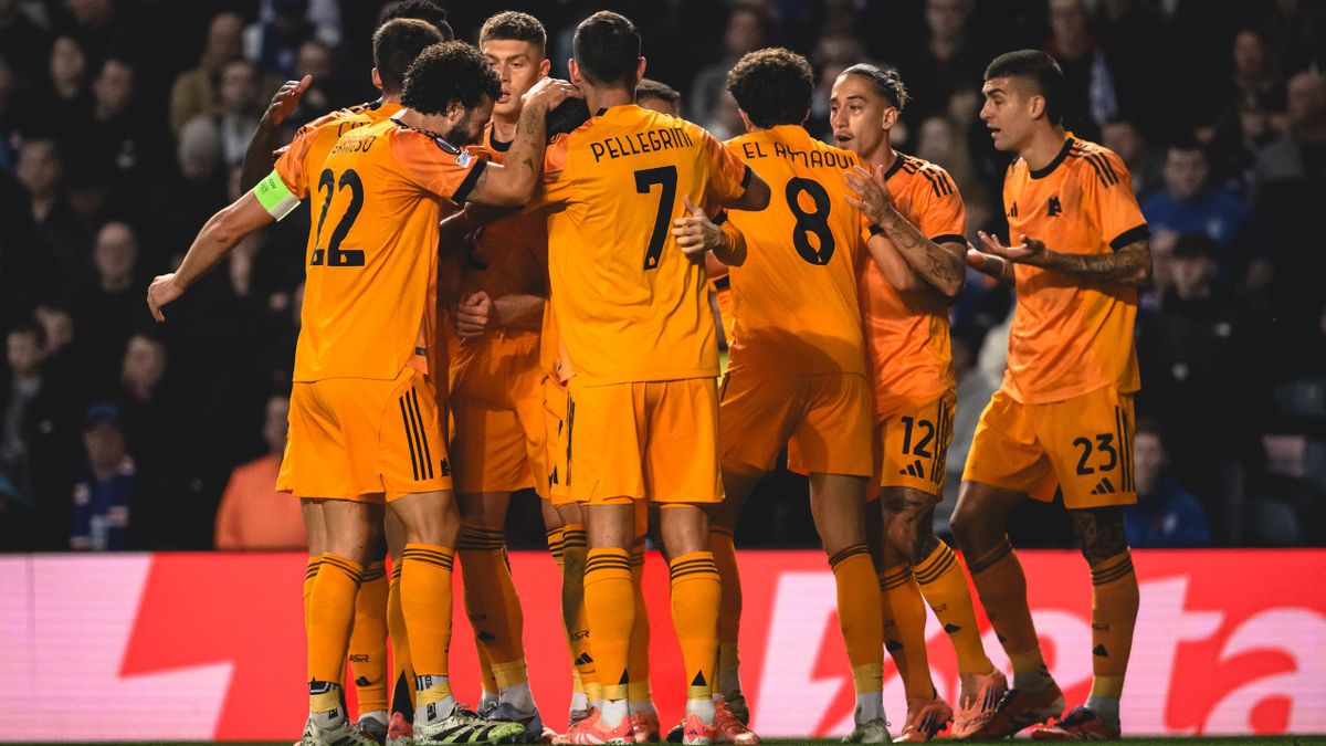 Rangers 0-2 Roma result - First-half goals from Matias Soule and ...