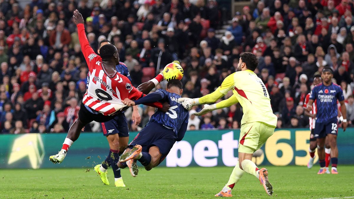 Sunderland 2-2 Arsenal result - Brian Brobbey scores stoppage-time ...