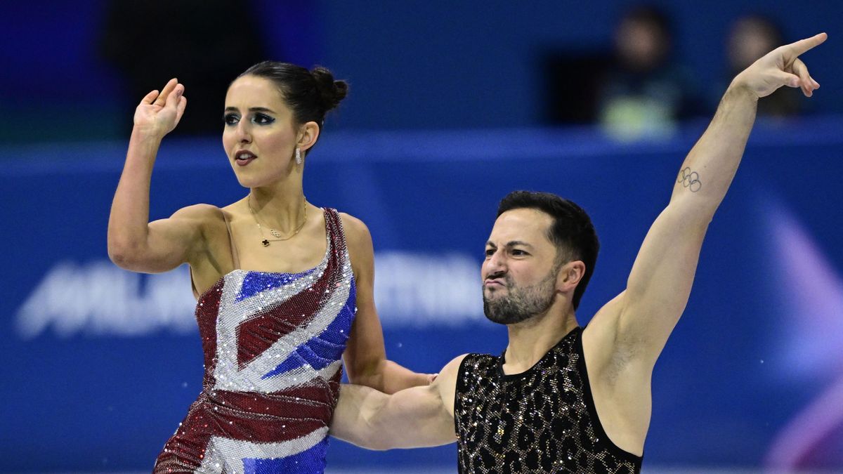 Team GB's Lilah Fear and Lewis Gibson qualify fourth for free dance to ...