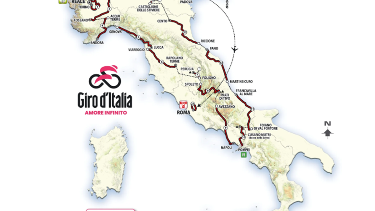 Giro d'Italia 2024: Stage routes and start times, TV channel details ...