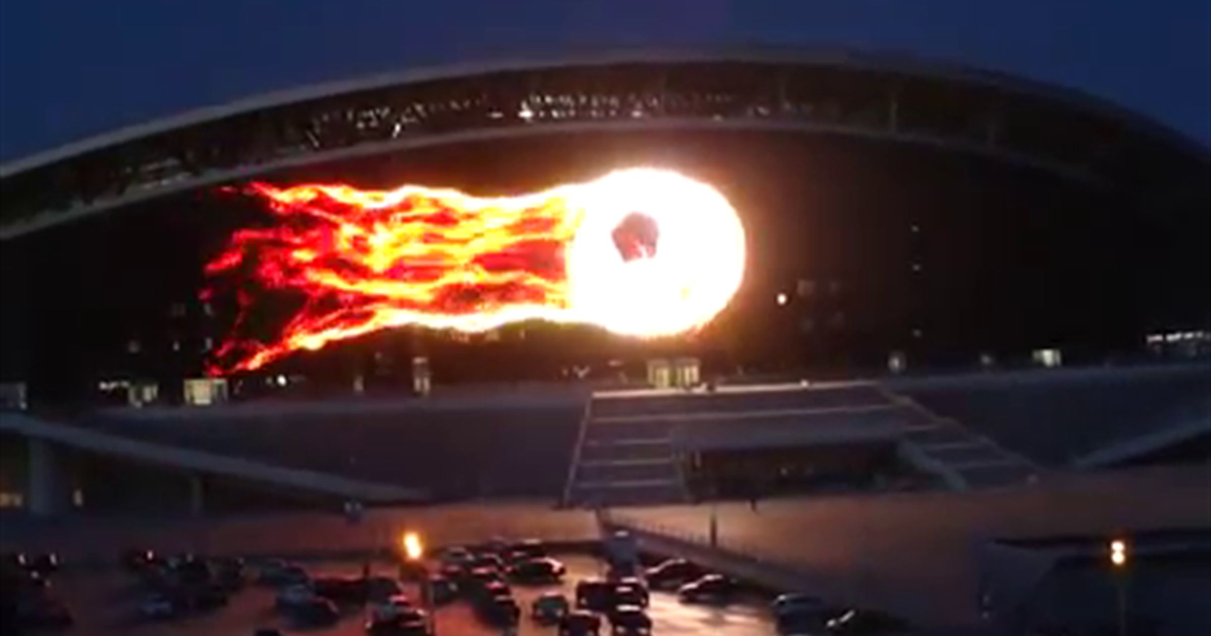 Cool fireball lights up Kazan stadium - University Sports video - TNT ...