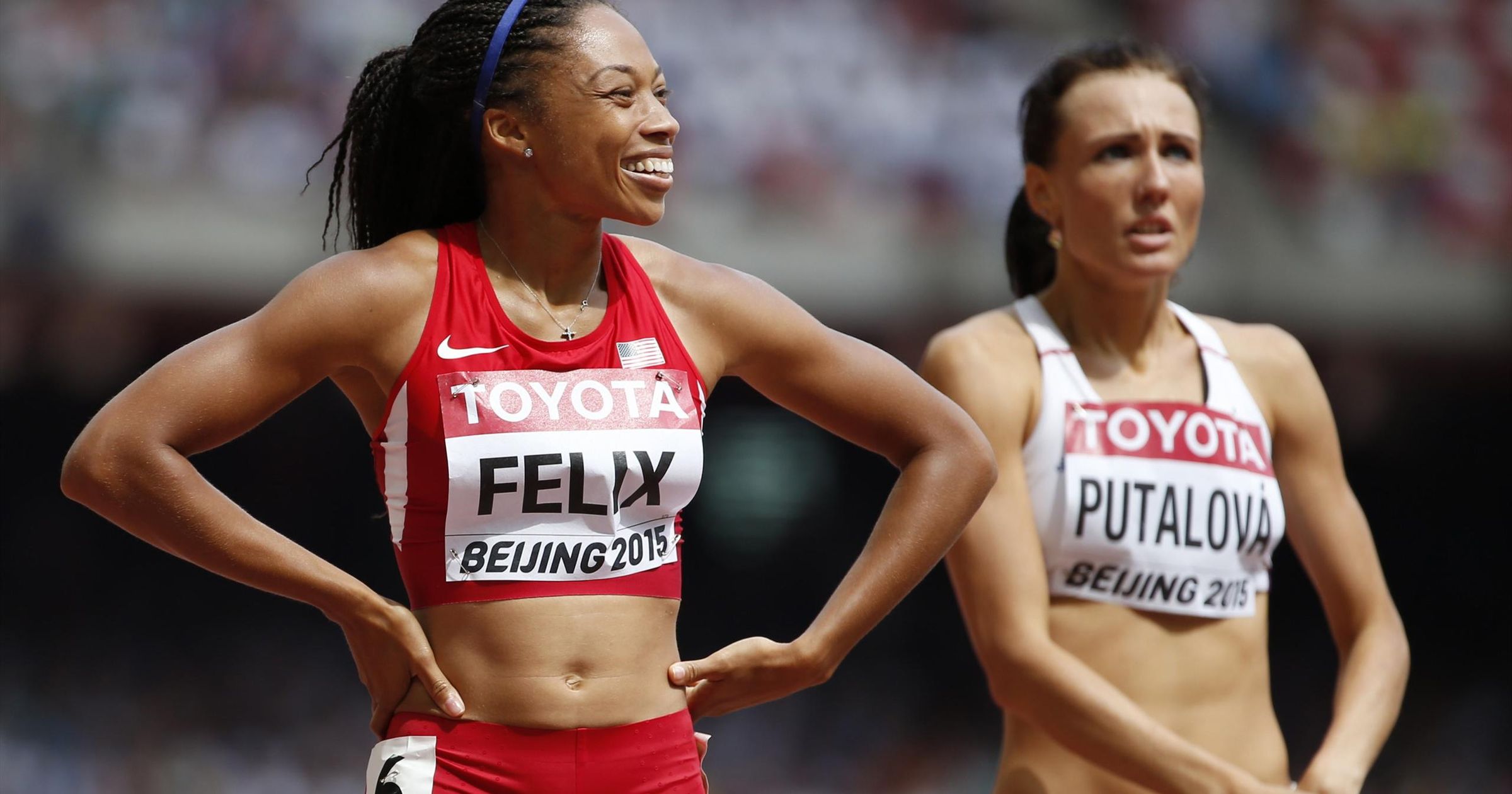 Allyson Felix purrs in 400; long jump challengers falter - TNT Sports