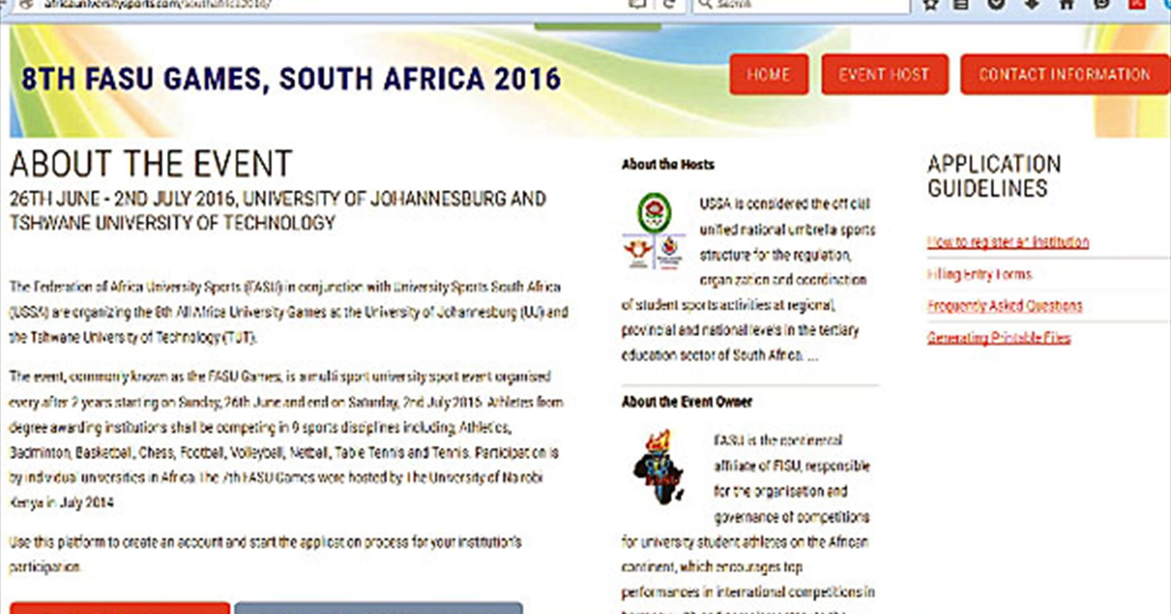 Online Accreditation launched for 8th FASU Games - TNT Sports