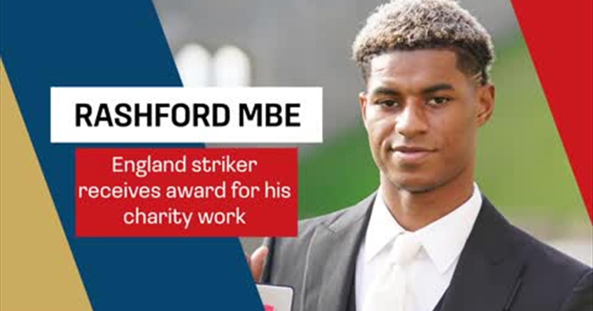 Marcus Rashford: Manchester United and England forward awarded MBE at ...