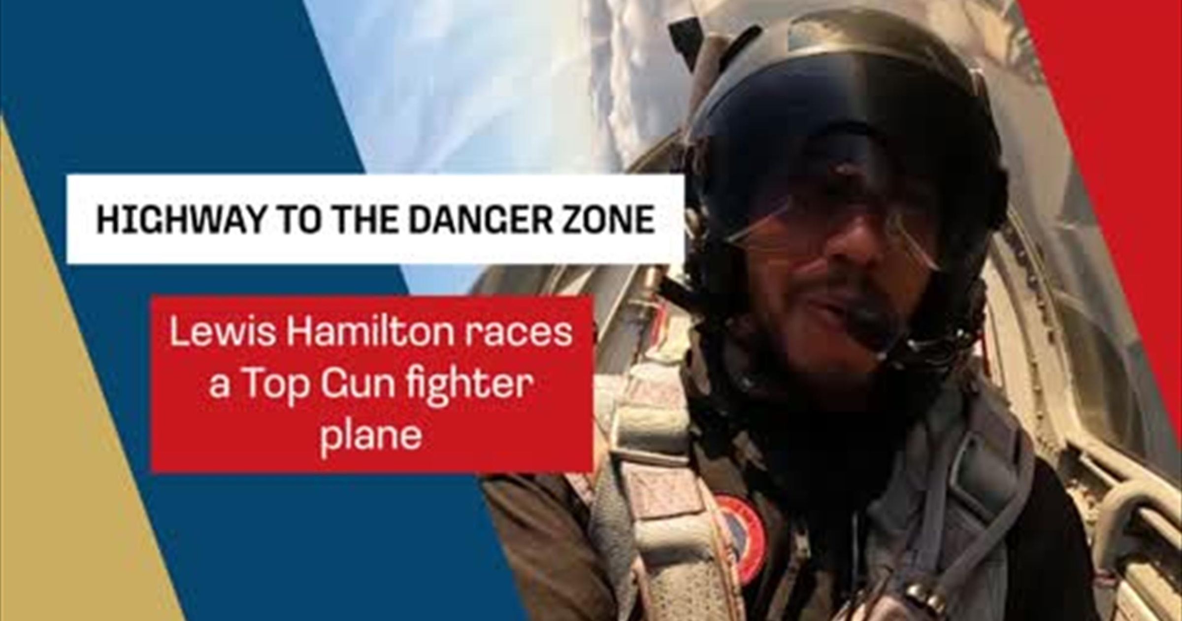 Lewis Hamilton races a Top Gun fighter plane - Formula 1 video - TNT Sports