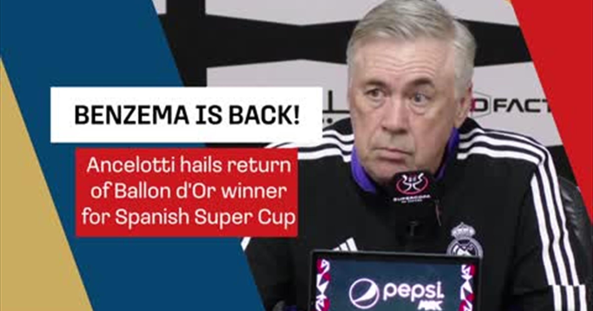 Real Madrid manager Carlo Ancelotti: 'Karim Benzema is back' for ...