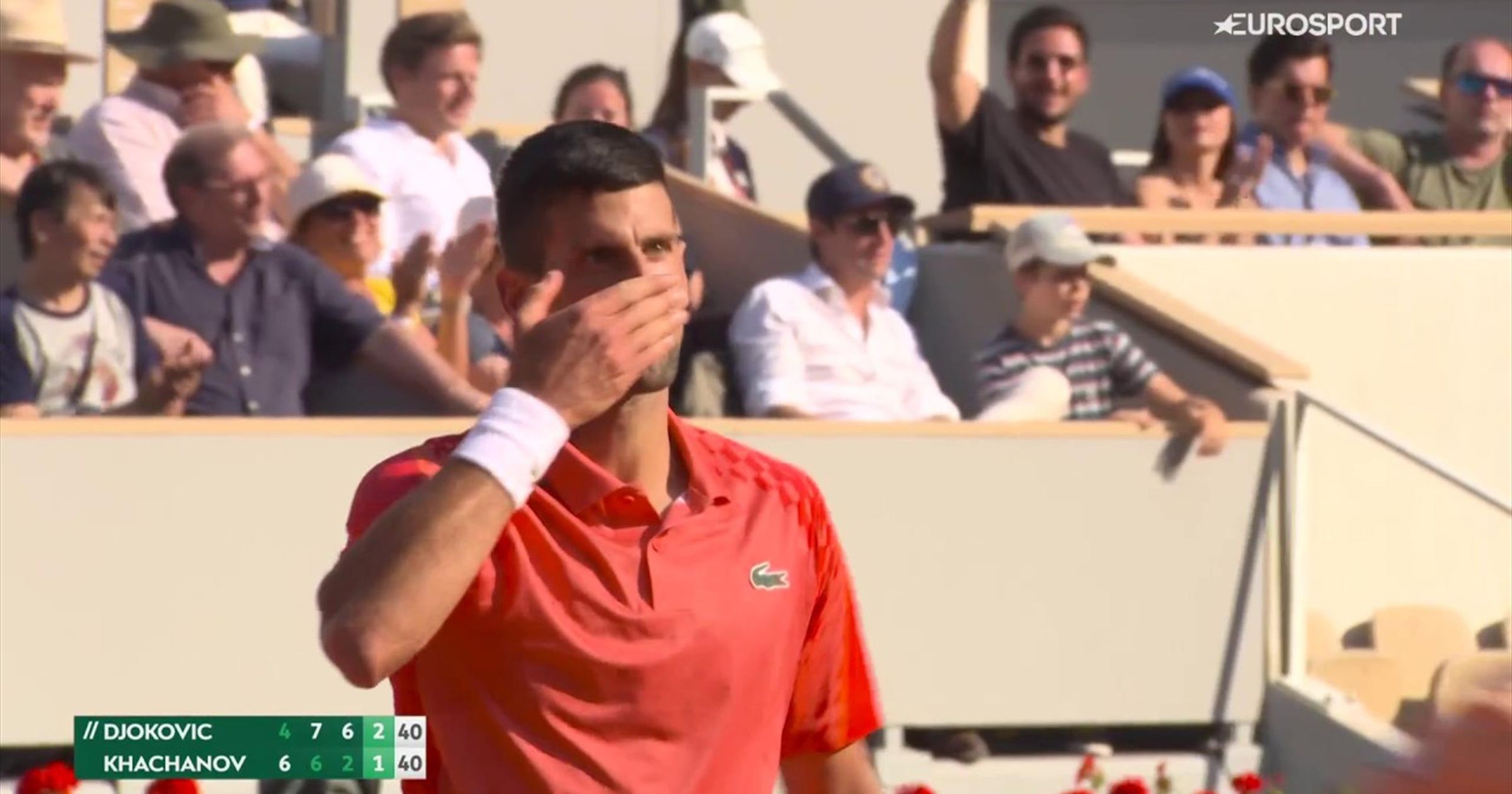 French Open: ‘Thank you for yelling at me!’ - Novak Djokovic blows kiss ...
