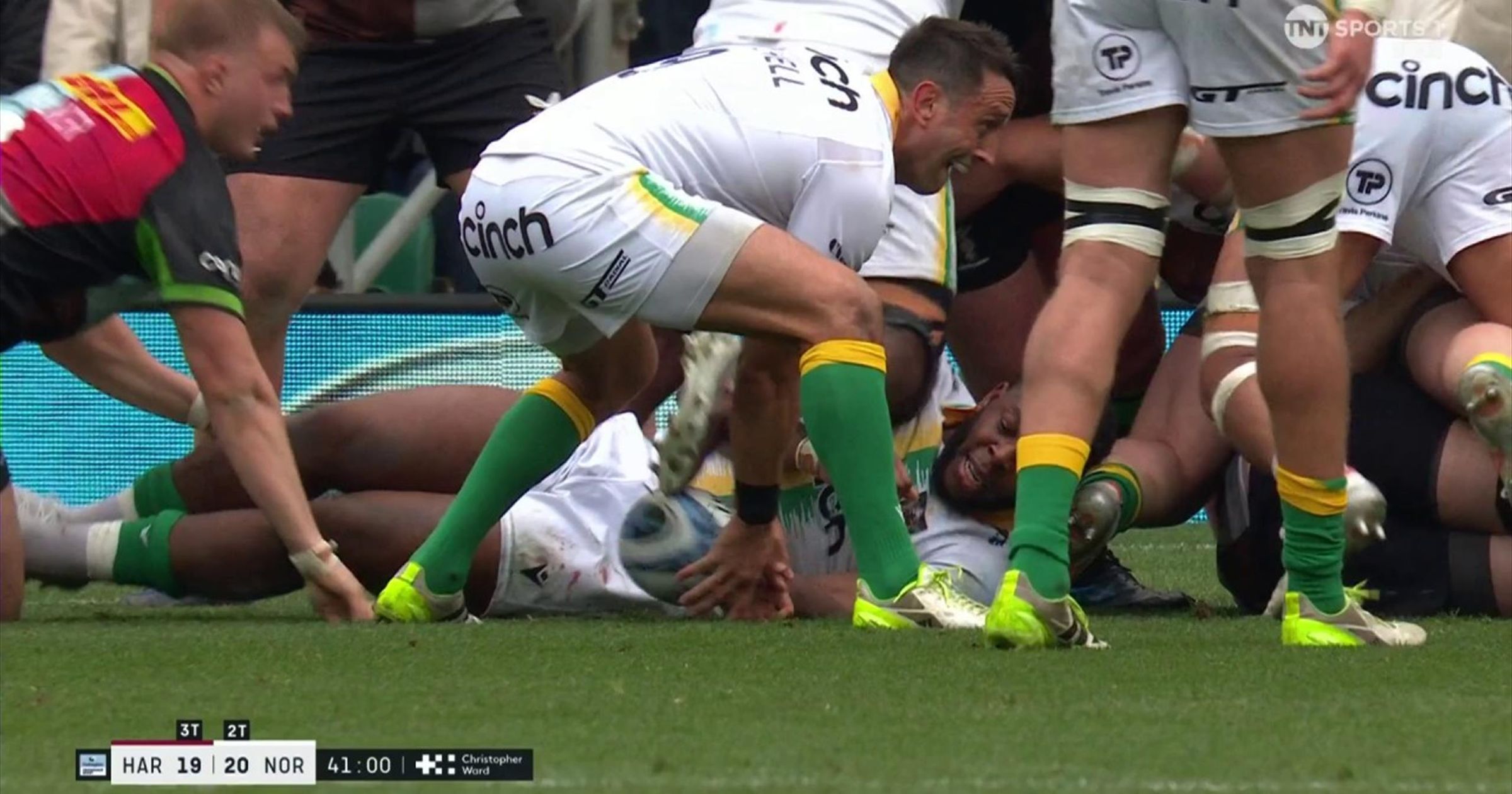 Northampton Saints denied try against Harlequins after controversial ...