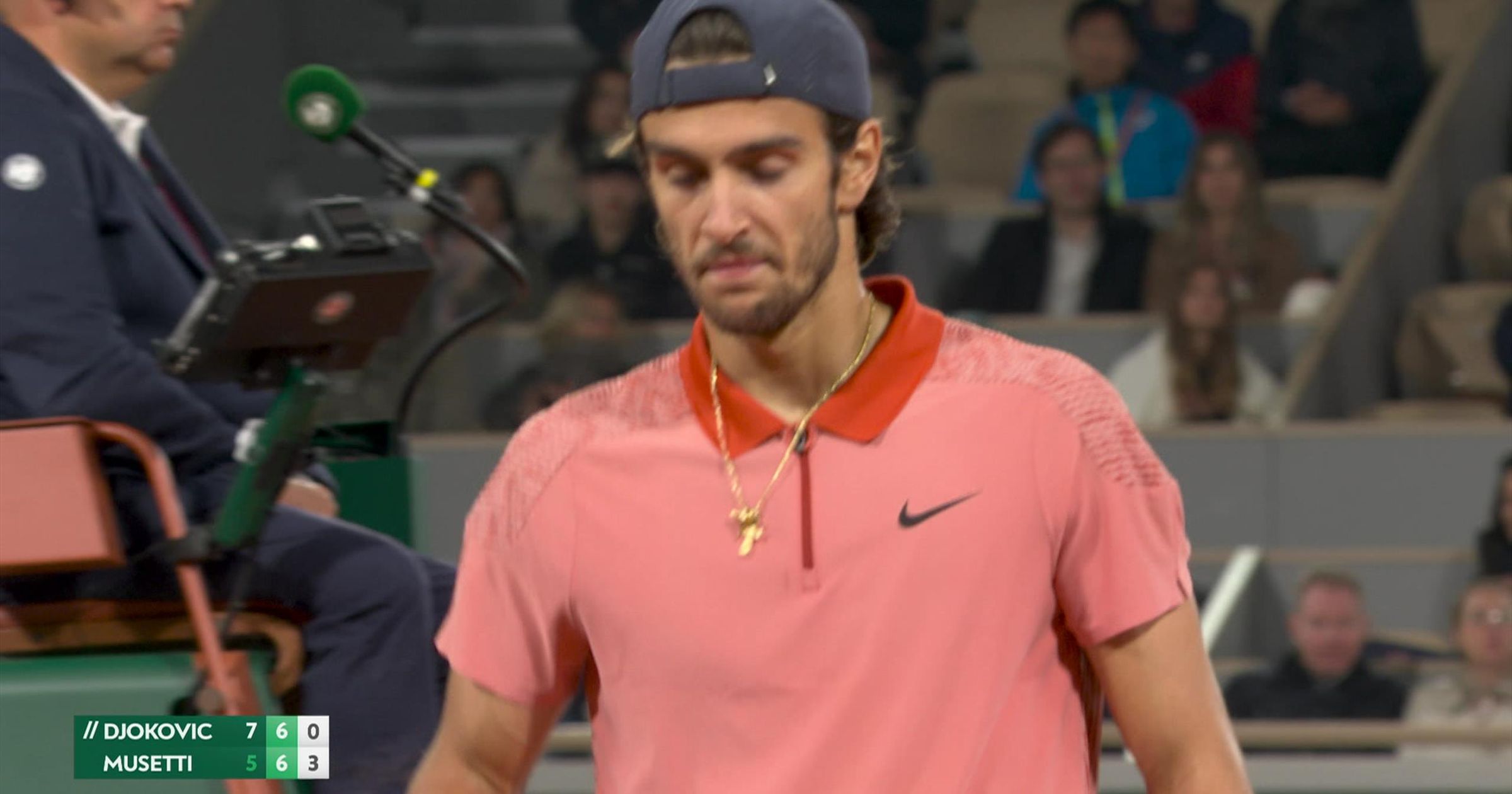 French Open: Novak Djokovic acknowledges sublime drop shot by Lorenzo ...