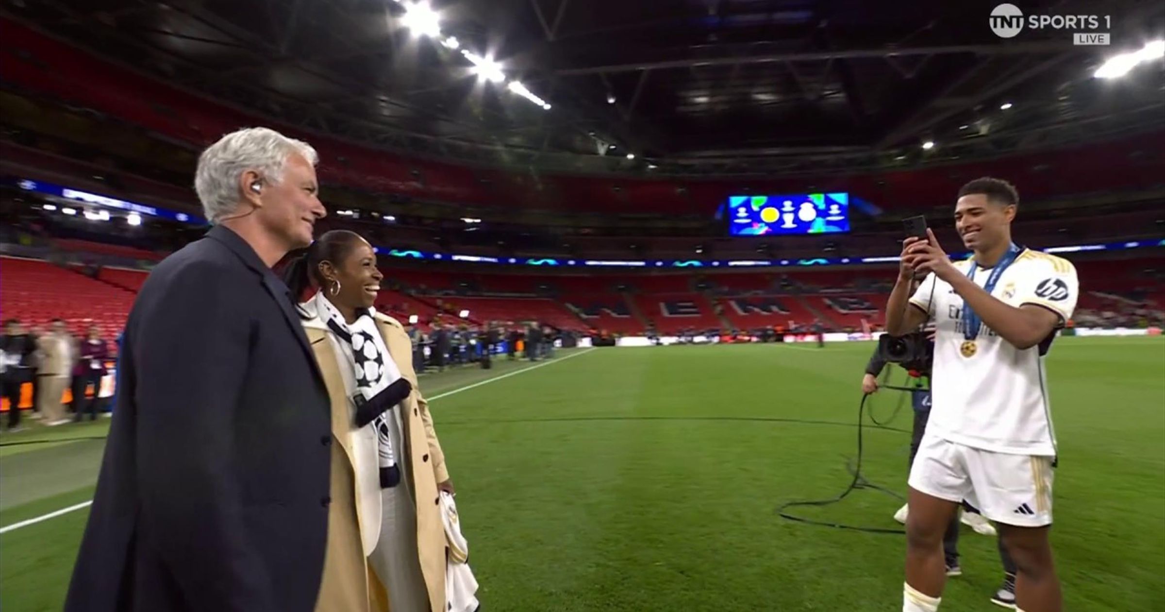 ‘Sorry about that!’ – Jude Bellingham tells Jose Mourinho his ‘mum's ...