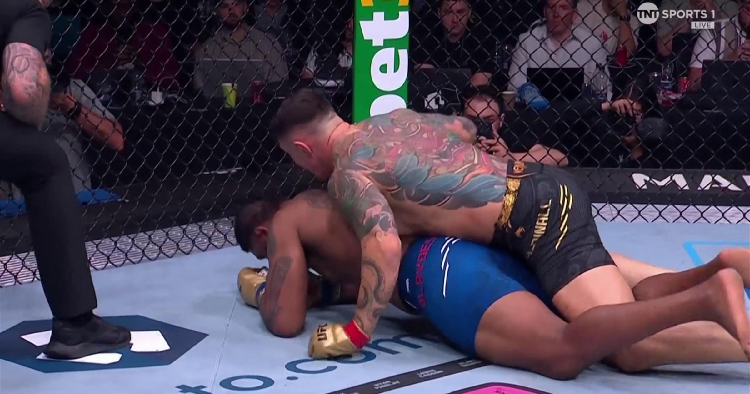 UFC 304: Tom Aspinall claims knockout victory over Curtis Blaydes ...