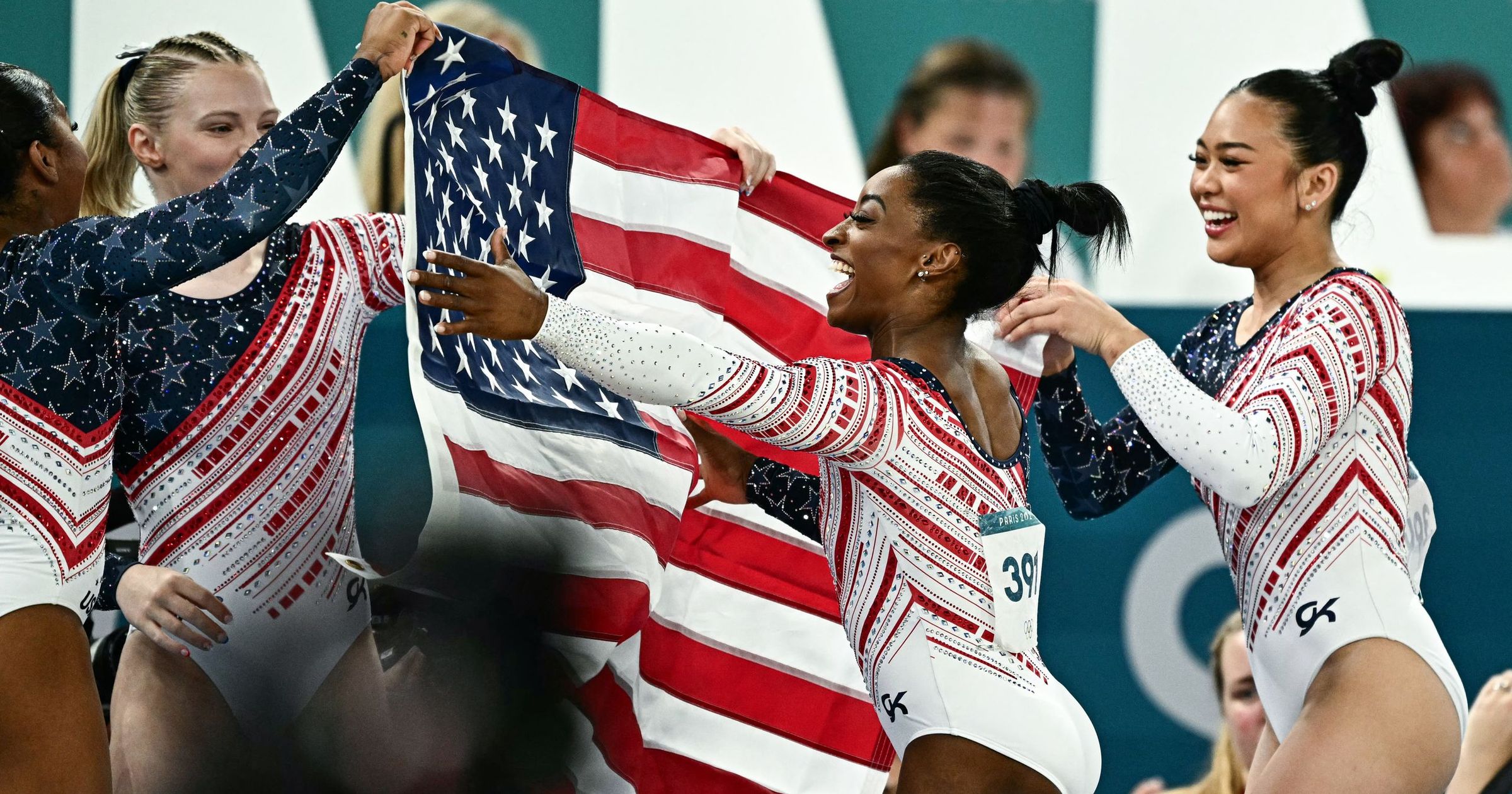 Simone Biles sparkles as Team USA capture Paris 2024 gold in artistic ...
