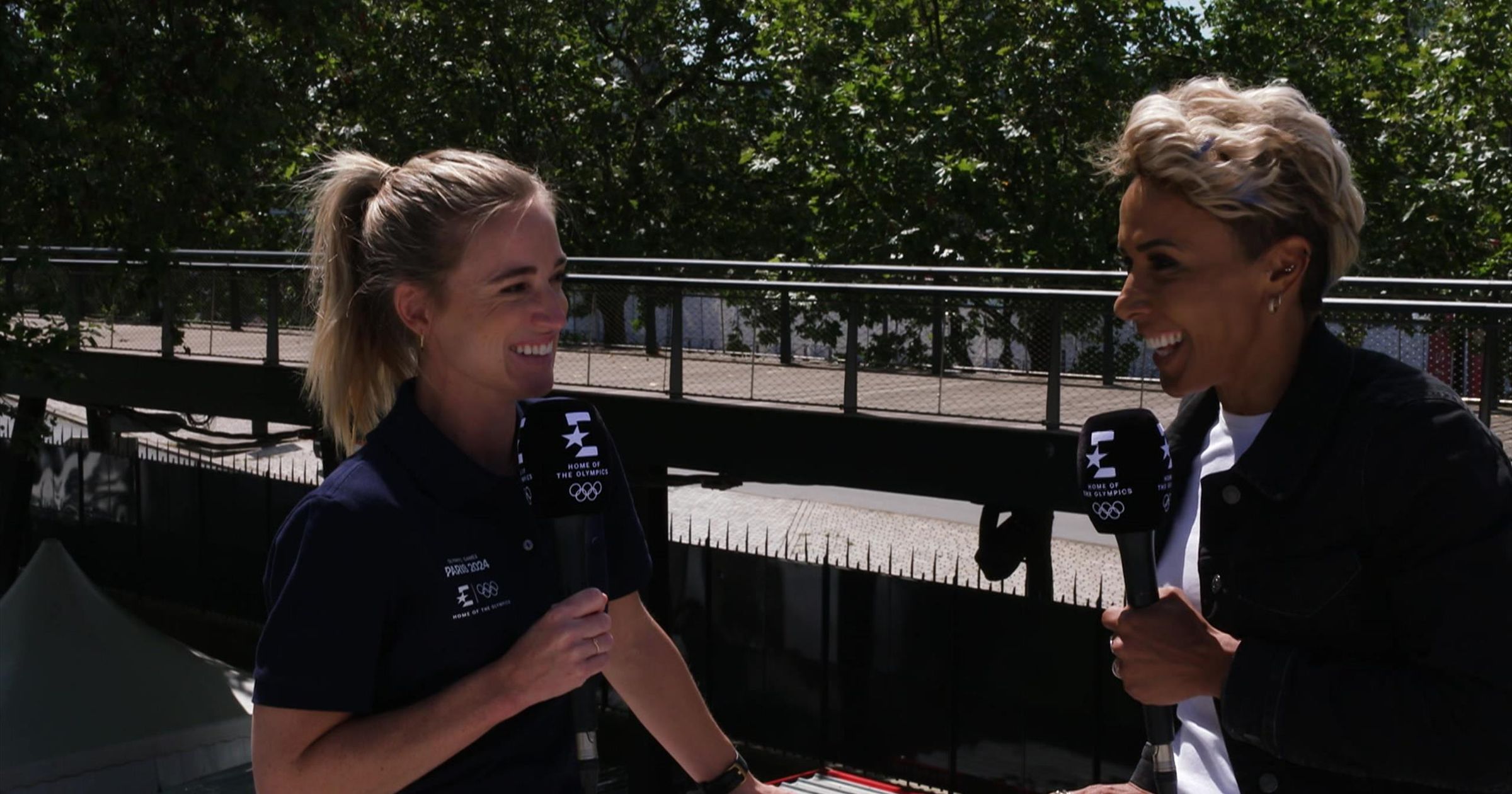 Paris 2024 - Kelly Holmes with Rachel talks about Keely H - Olympics ...