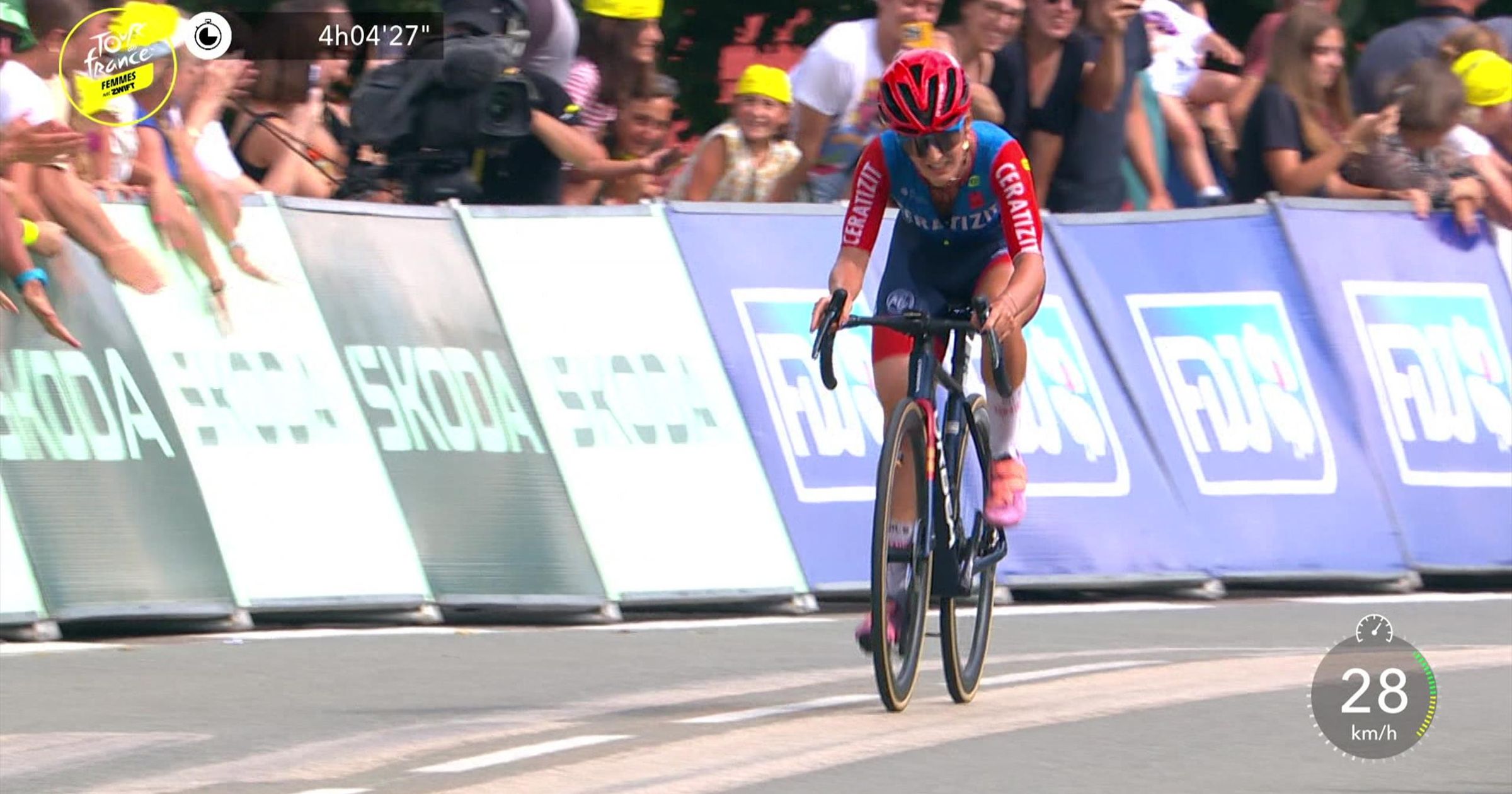 Cedrine Kerbaol storms to Stage 6 victory for home nation's first ever ...