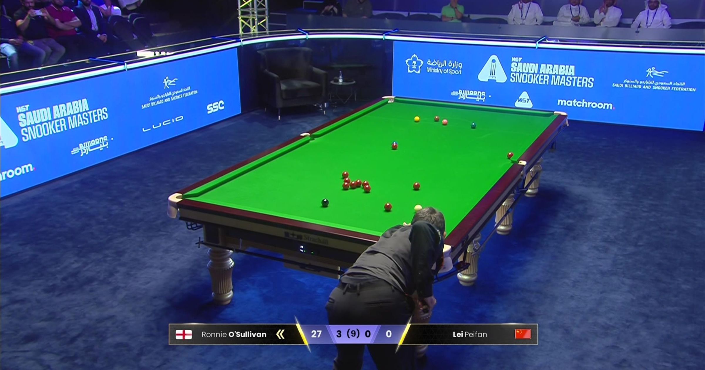 Ronnie O’Sullivan hits top form with ‘beautiful’ long pot in Saudi ...