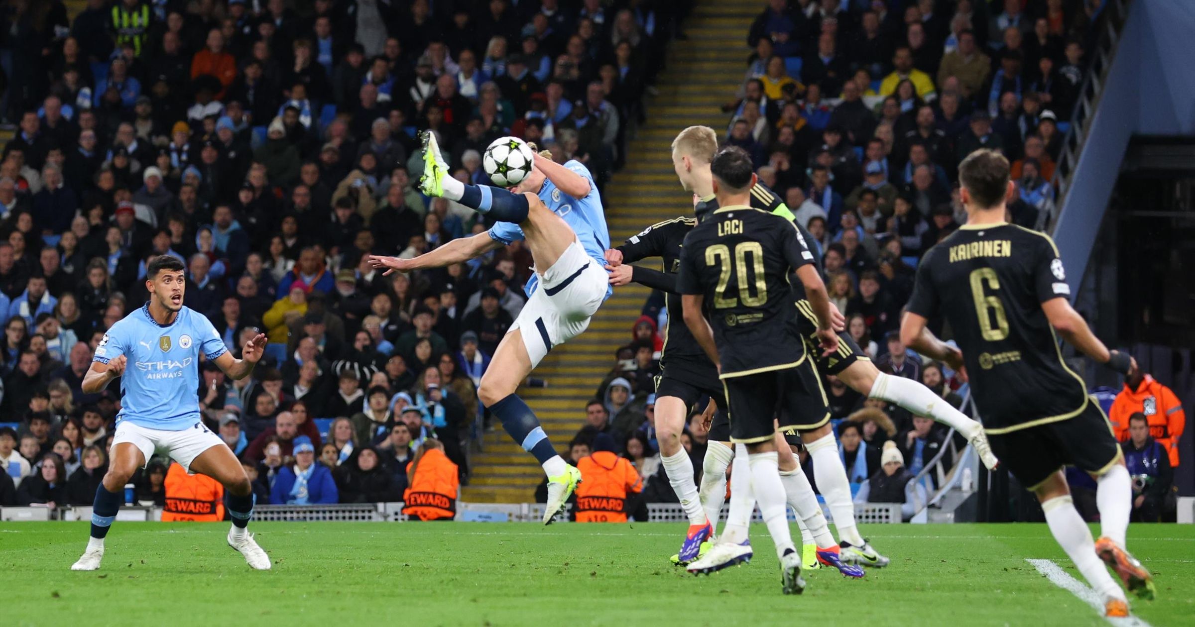 Erling Haaland scores 'kung-fu' backheel volley to double City’s ...