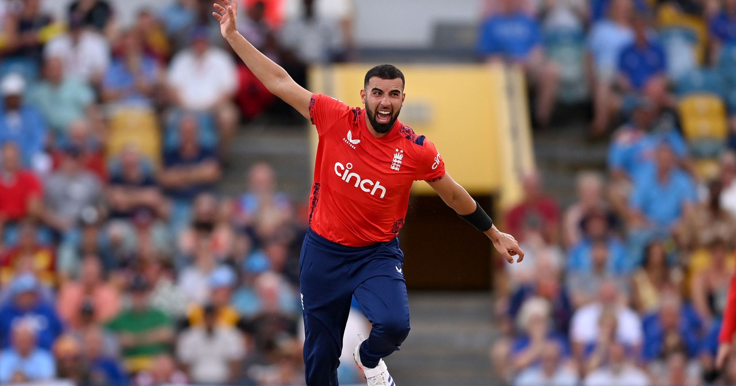 England bowler Saqib Mahmood admits to working with Chris Jordan in ...