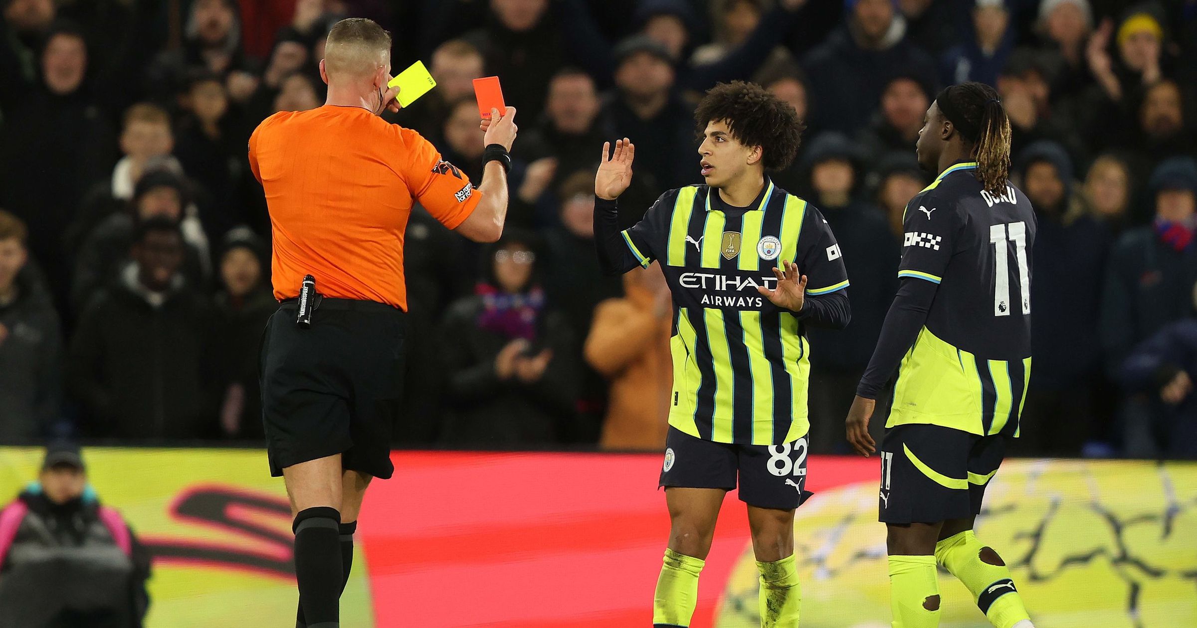 Pep Guardiola enigmatic in response to late Rico Lewis red after ...