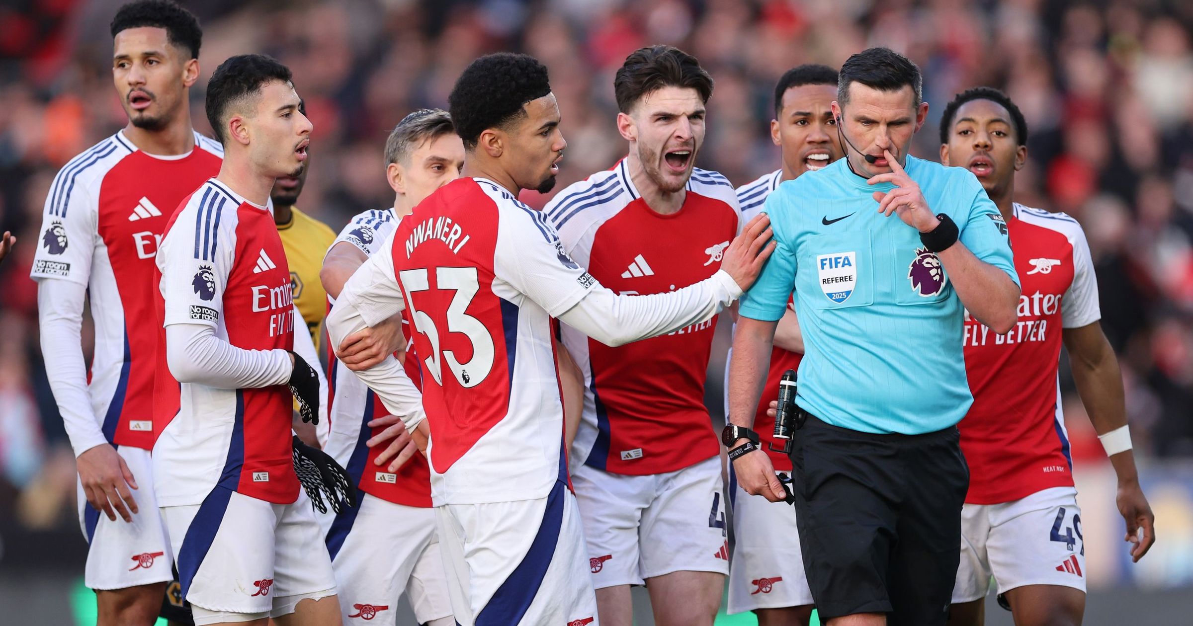Premier League reveal why Myles Lewis-Skelly received controversial red card in Arsenal’s win at ...