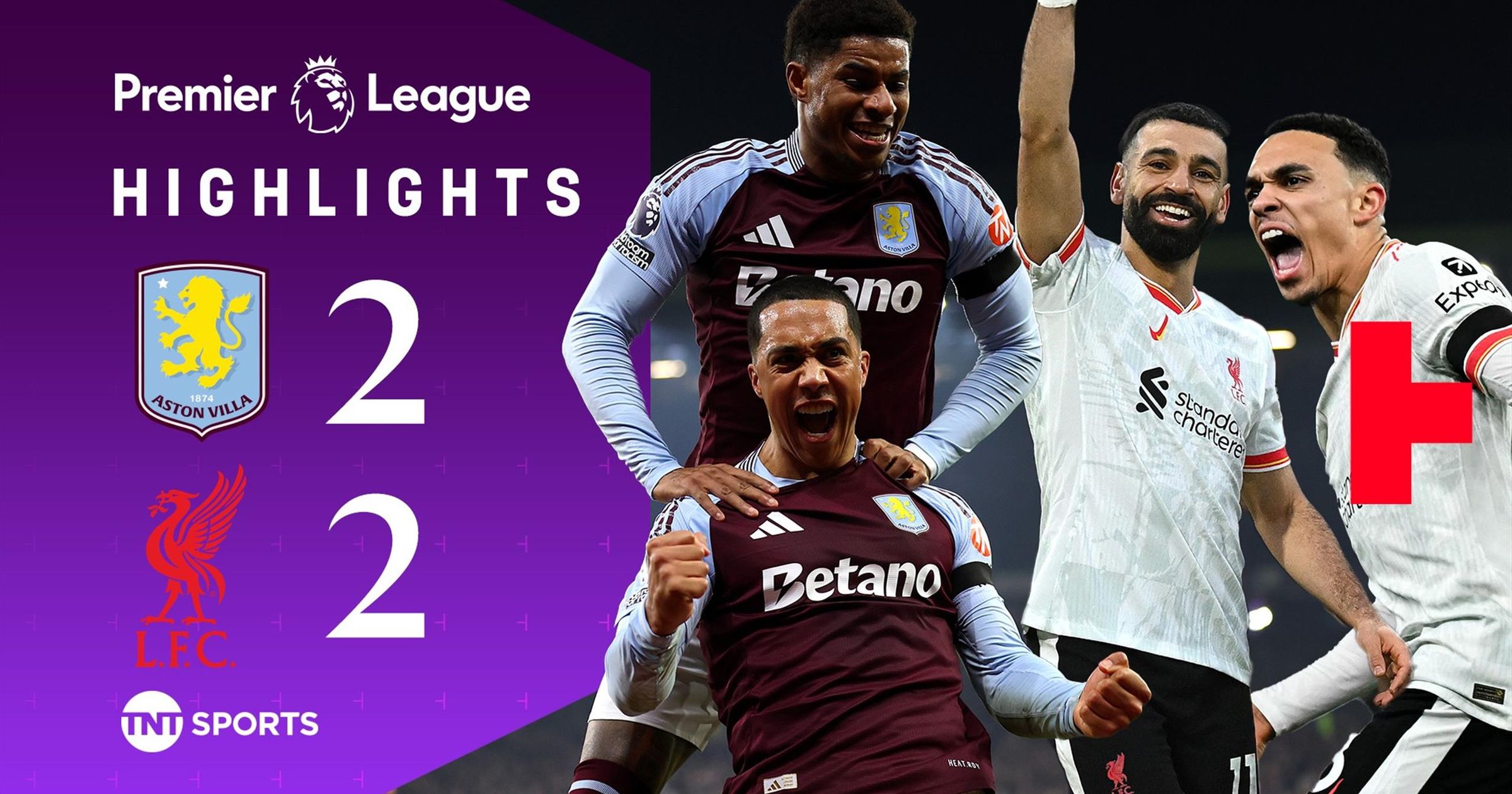 Aston Villa v Liverpool Premier League highlights: Reds held to four ...