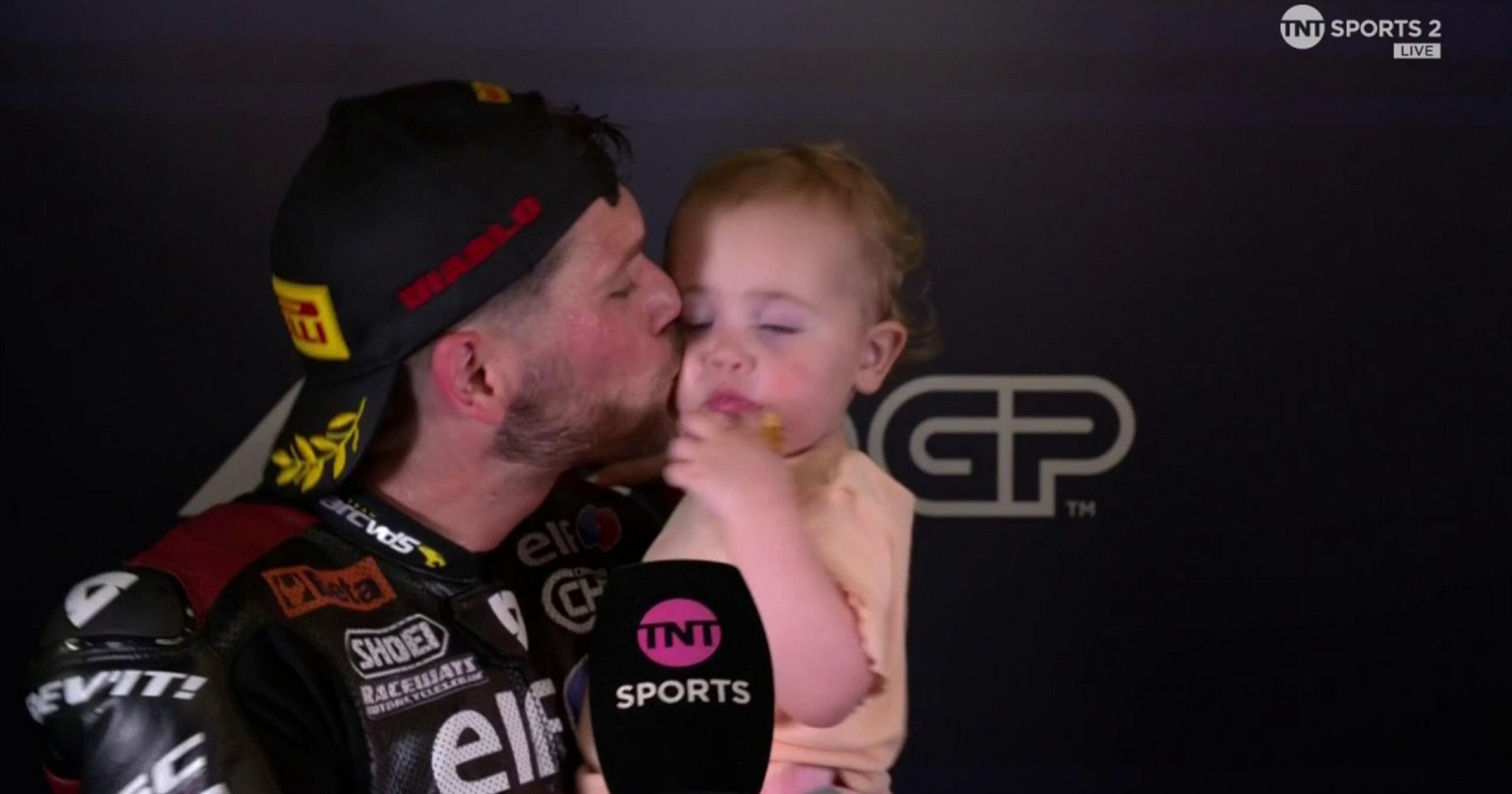 Tearful Jake Dixon celebrates Moto2 win with daughter – ‘Dream come ...