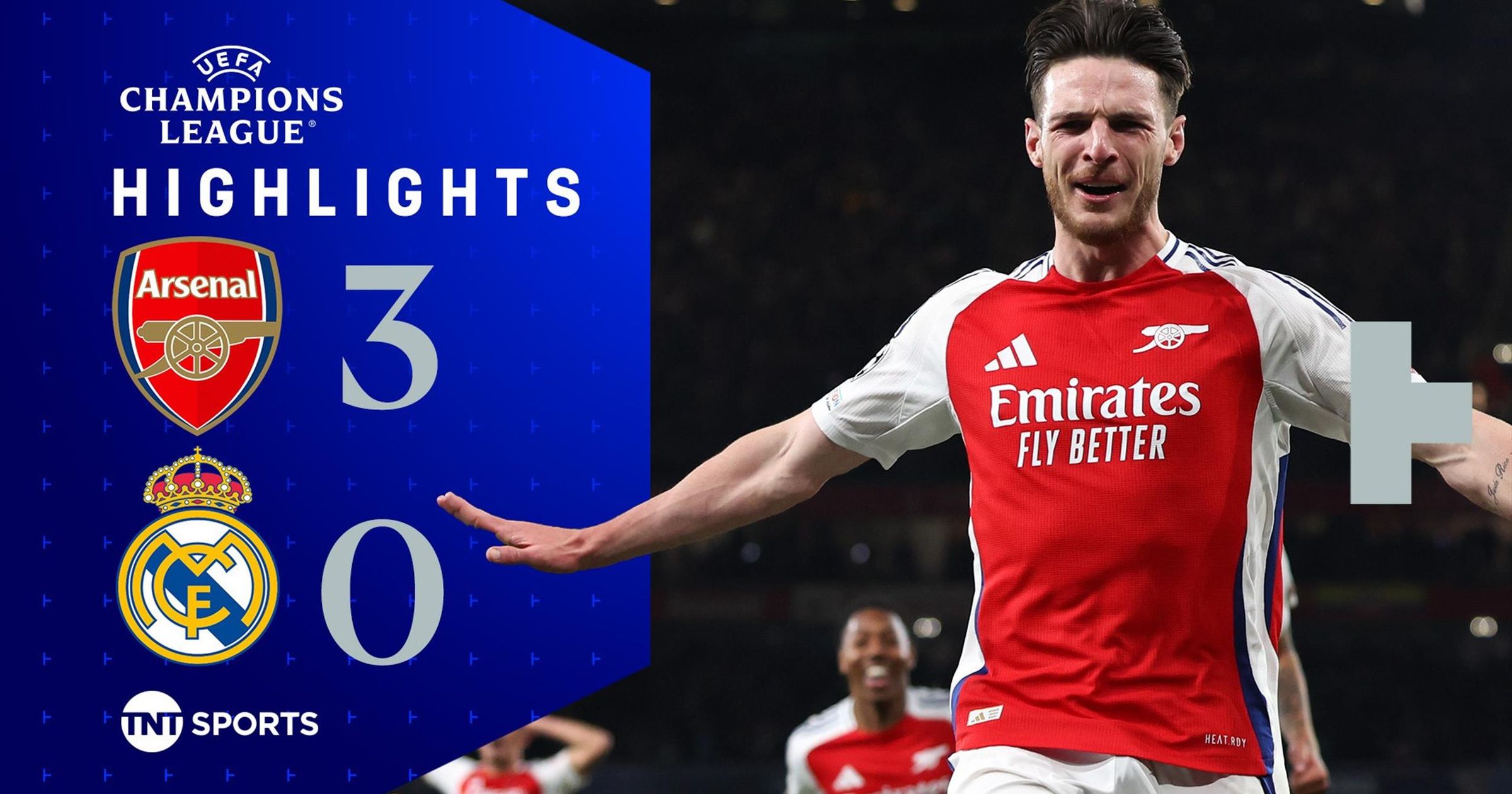Arsenal 3-0 Real Madrid: UEFA Champions League highlights as Declan ...