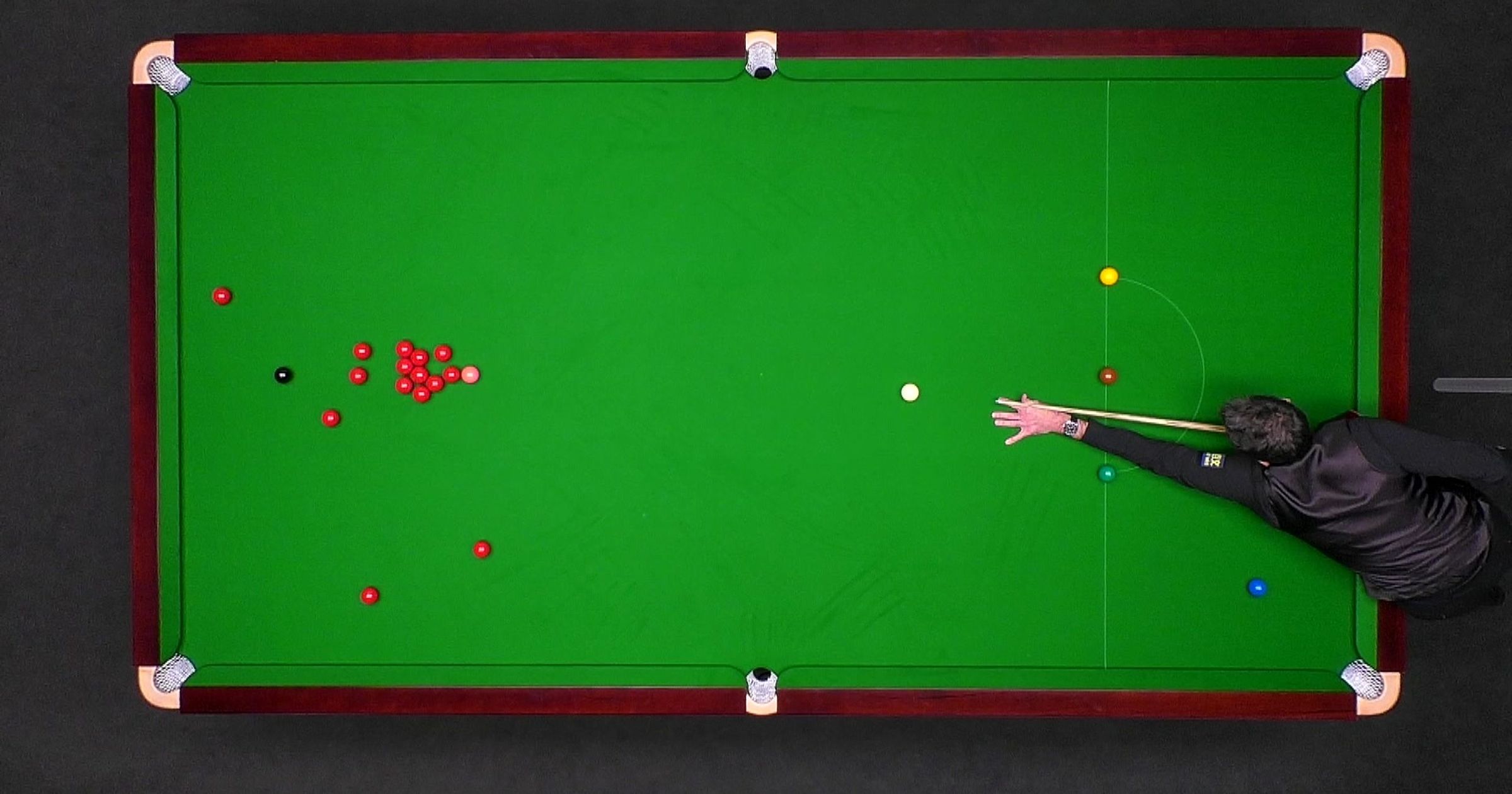 World Championship 2025: Ronnie O'Sullivan hits inch-perfect snooker in ...