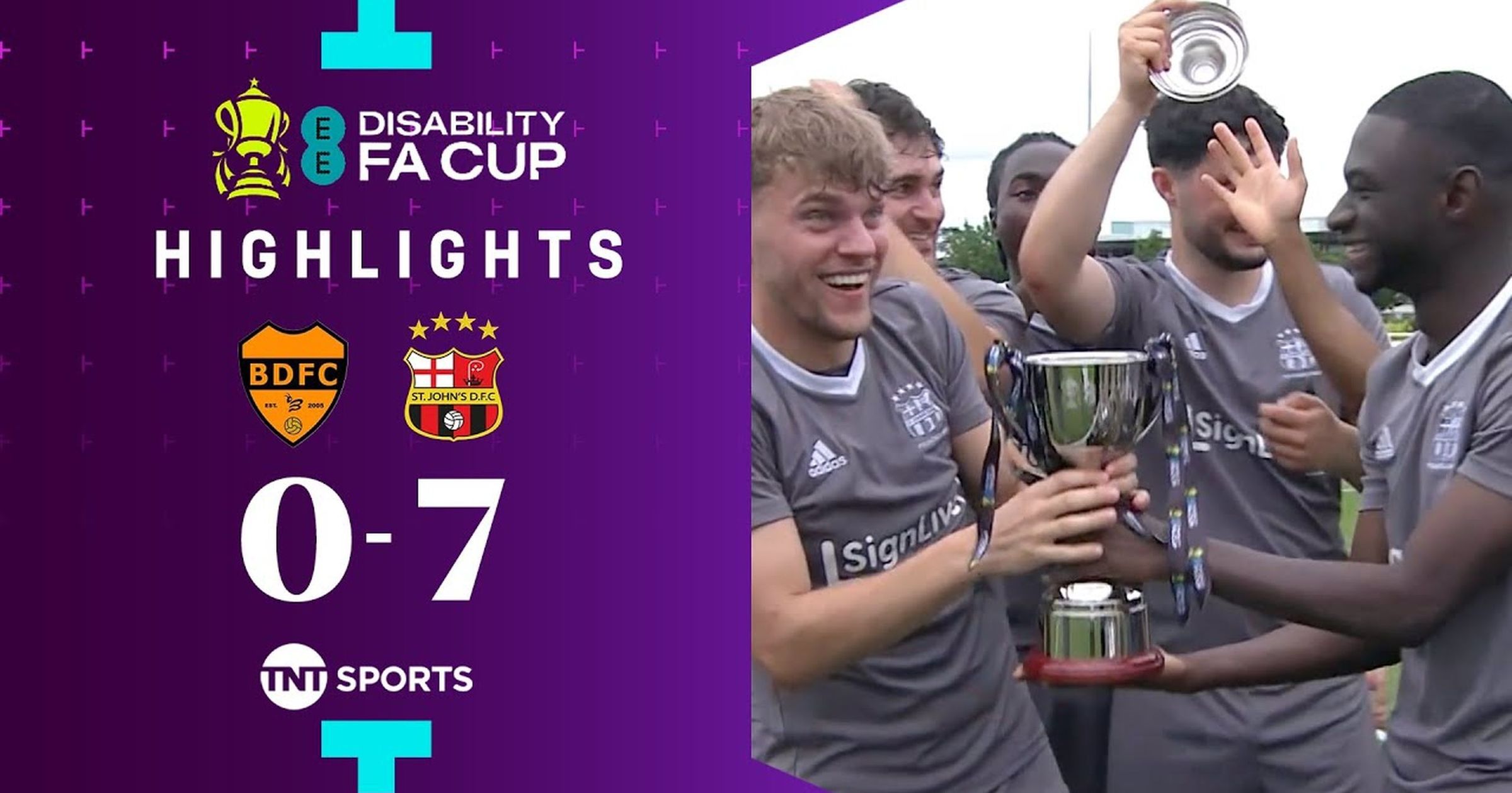 Deaf FA Cup final highlights: Hat-trick hero Abdou Jobe stars as St John's rout Barnet to claim ...