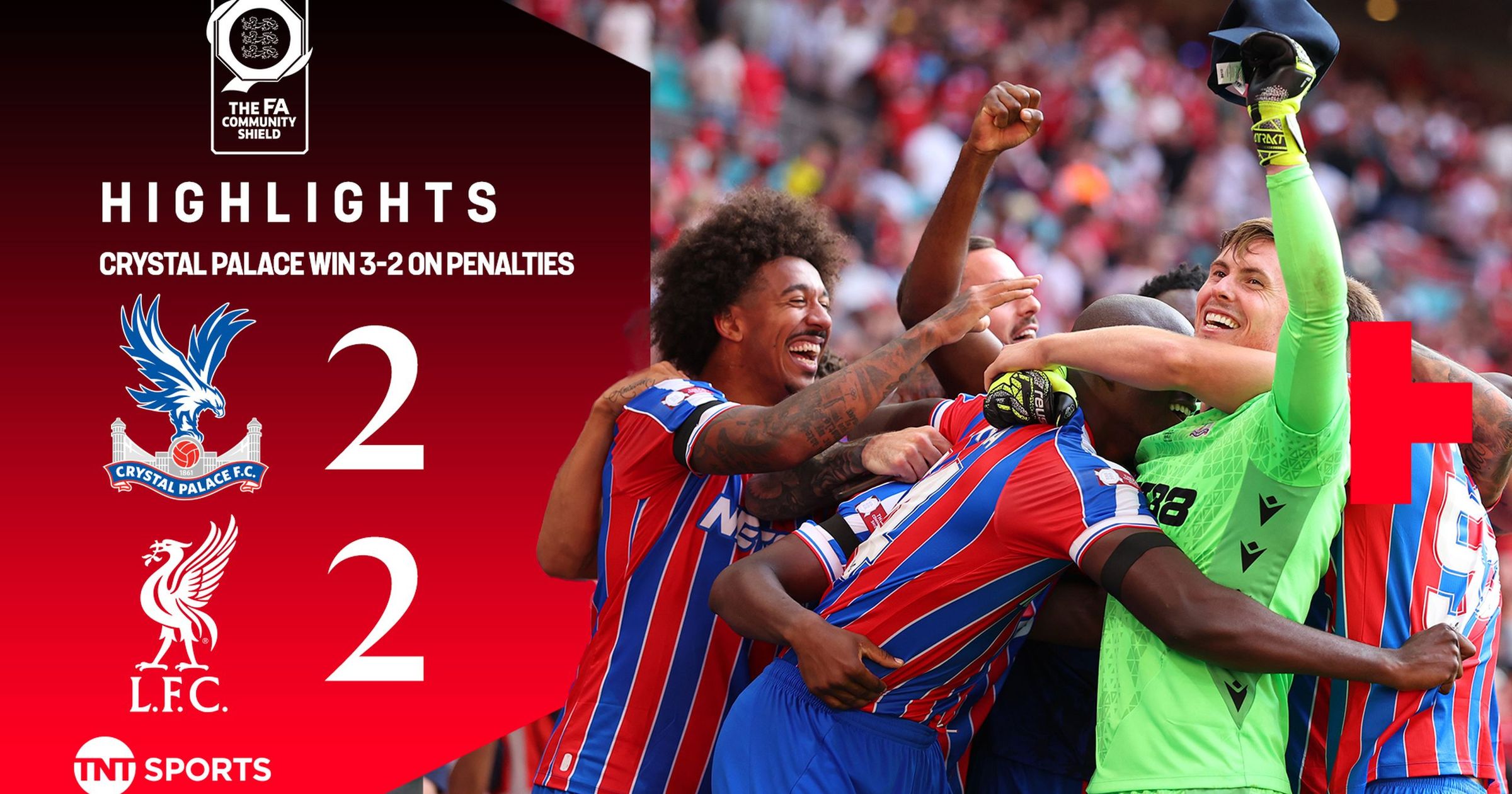 Community Shield highlights: Crystal Palace win on penalties after Hugo ...