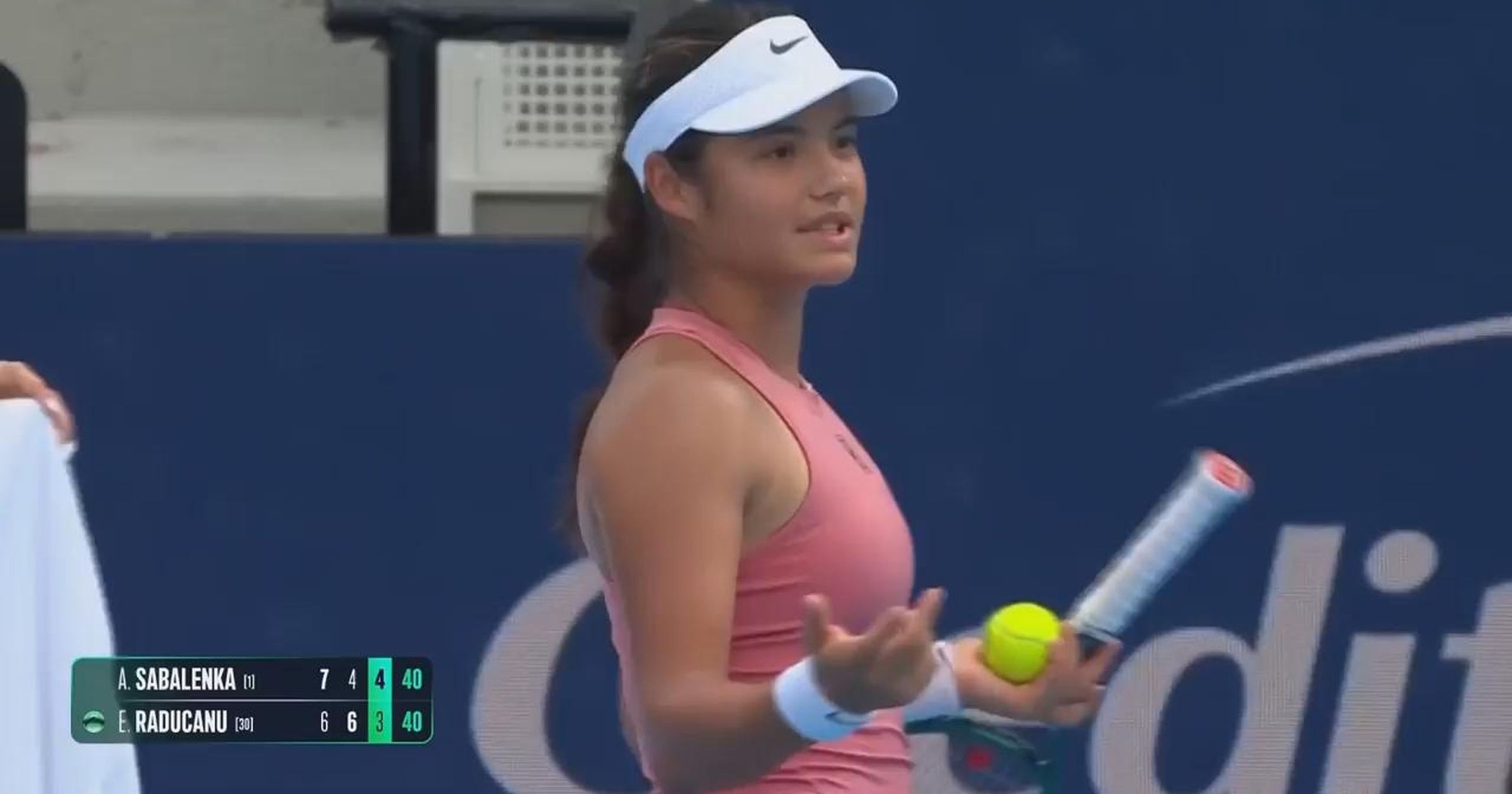 Watch: Emma Raducanu unhappy at baby crying during Cincinnati loss to ...