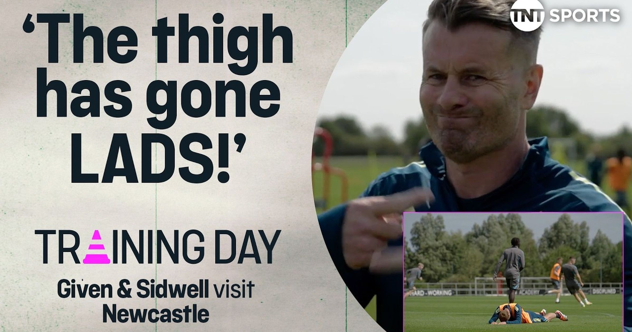 Shay Given and Steve Sidwell relive their glory days by taking part in Newcastle training ...