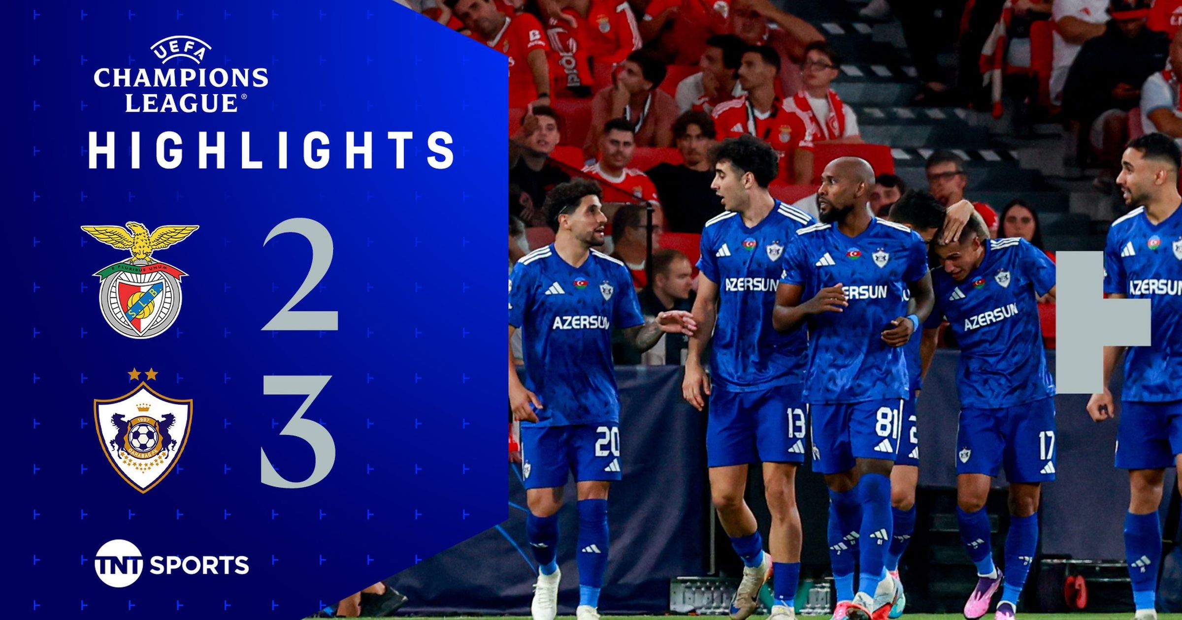 Benfica 2-3 Qarabag FK: UEFA Champions League highlights as Azerbaijan ...