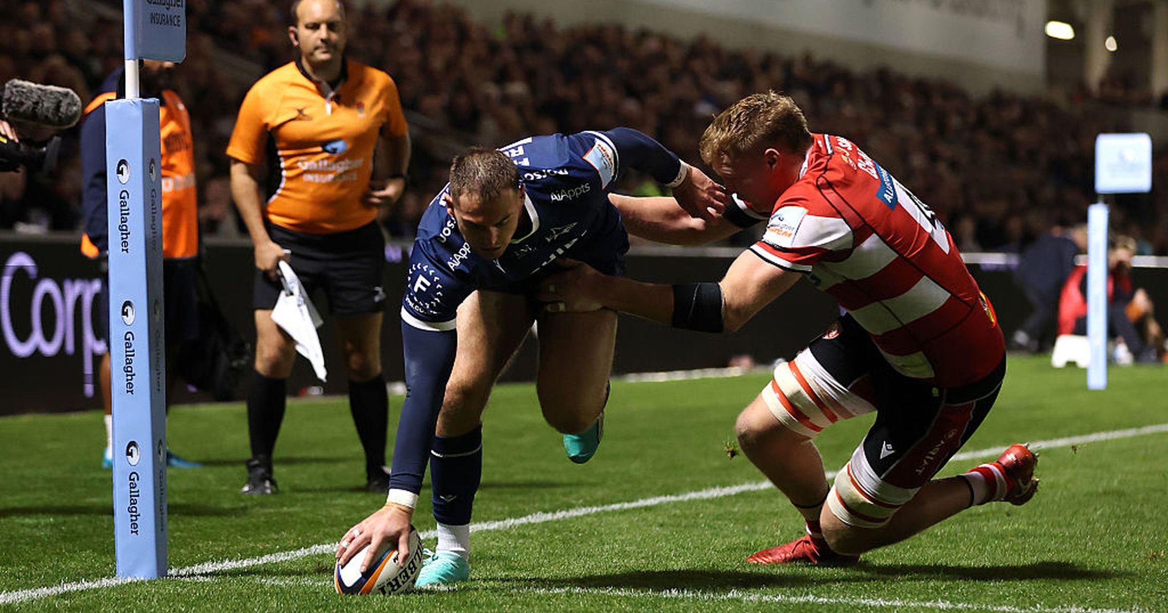 Sale Sharks' Tom Roebuck scores first try of new Gallagher PREM season ...