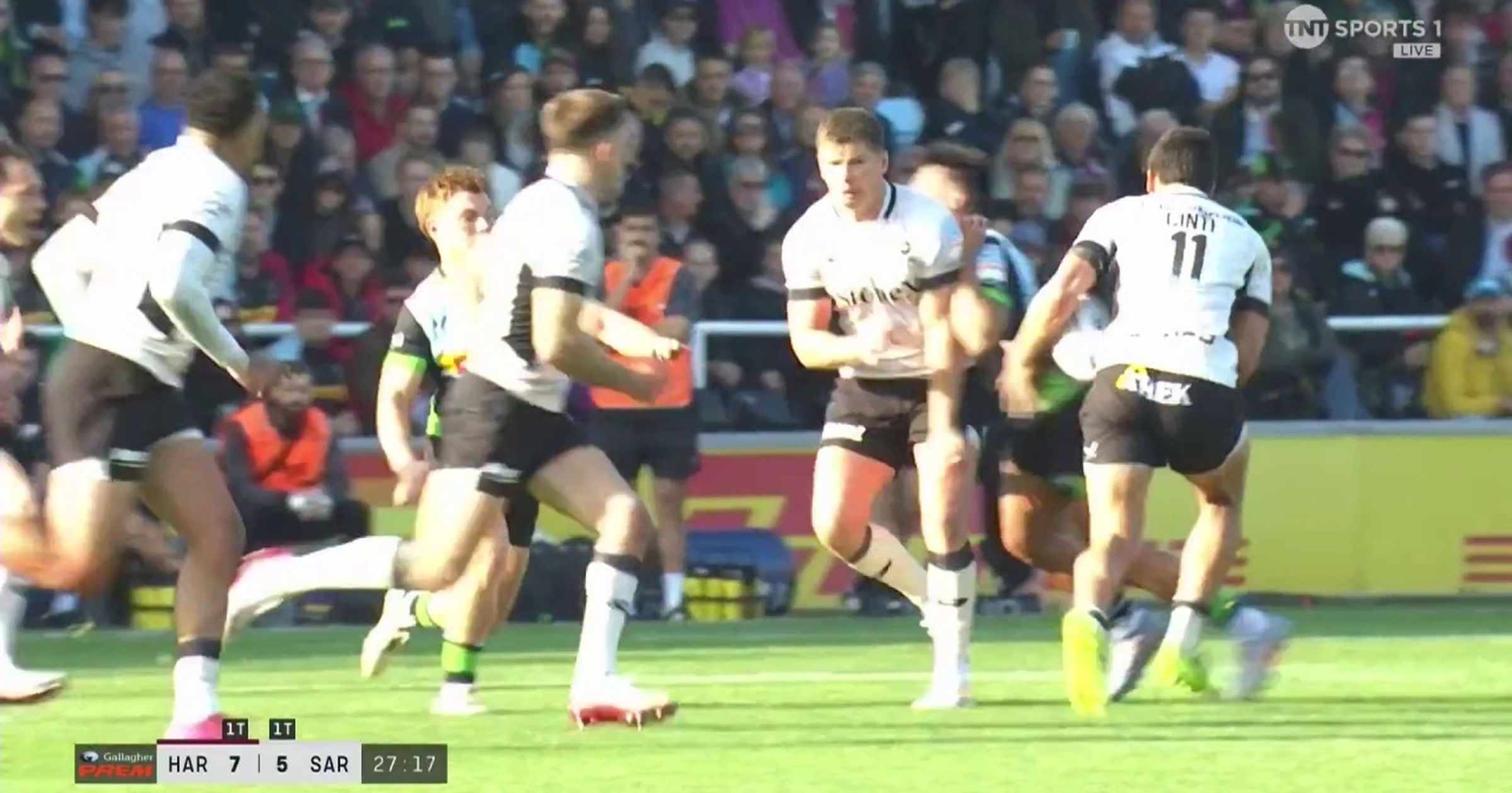 Look at that pass from Owen Farrell! Saracens star produces masterful ...